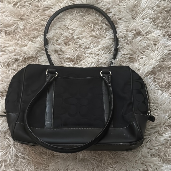 Coach | Bags | Coach Black Shoulder Bag With Dome Shape | Poshmark